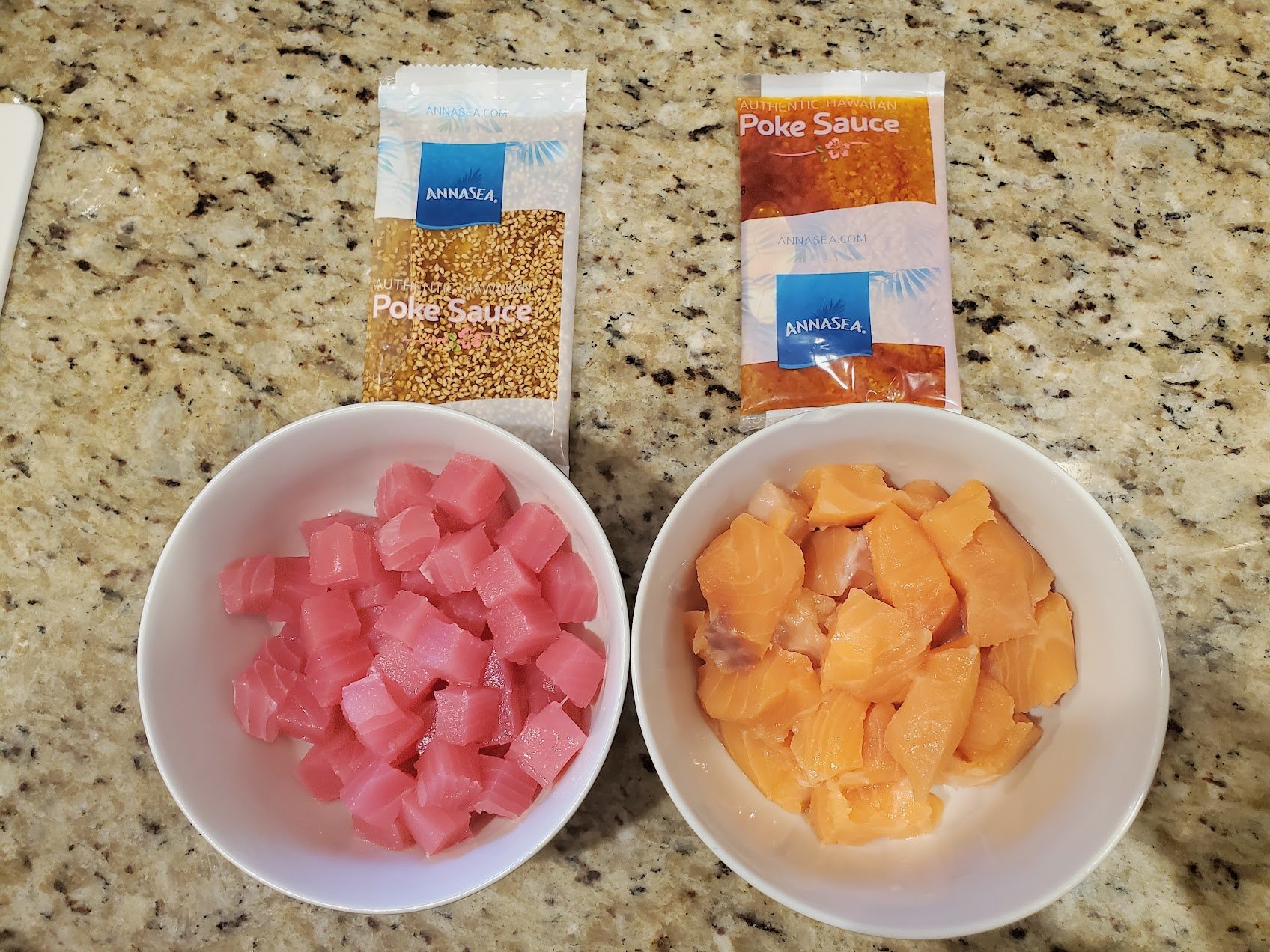 Annasea Poke Bowl Kit Review (Wasabi Ahi & Spicy Salmon Flavor) — The ...